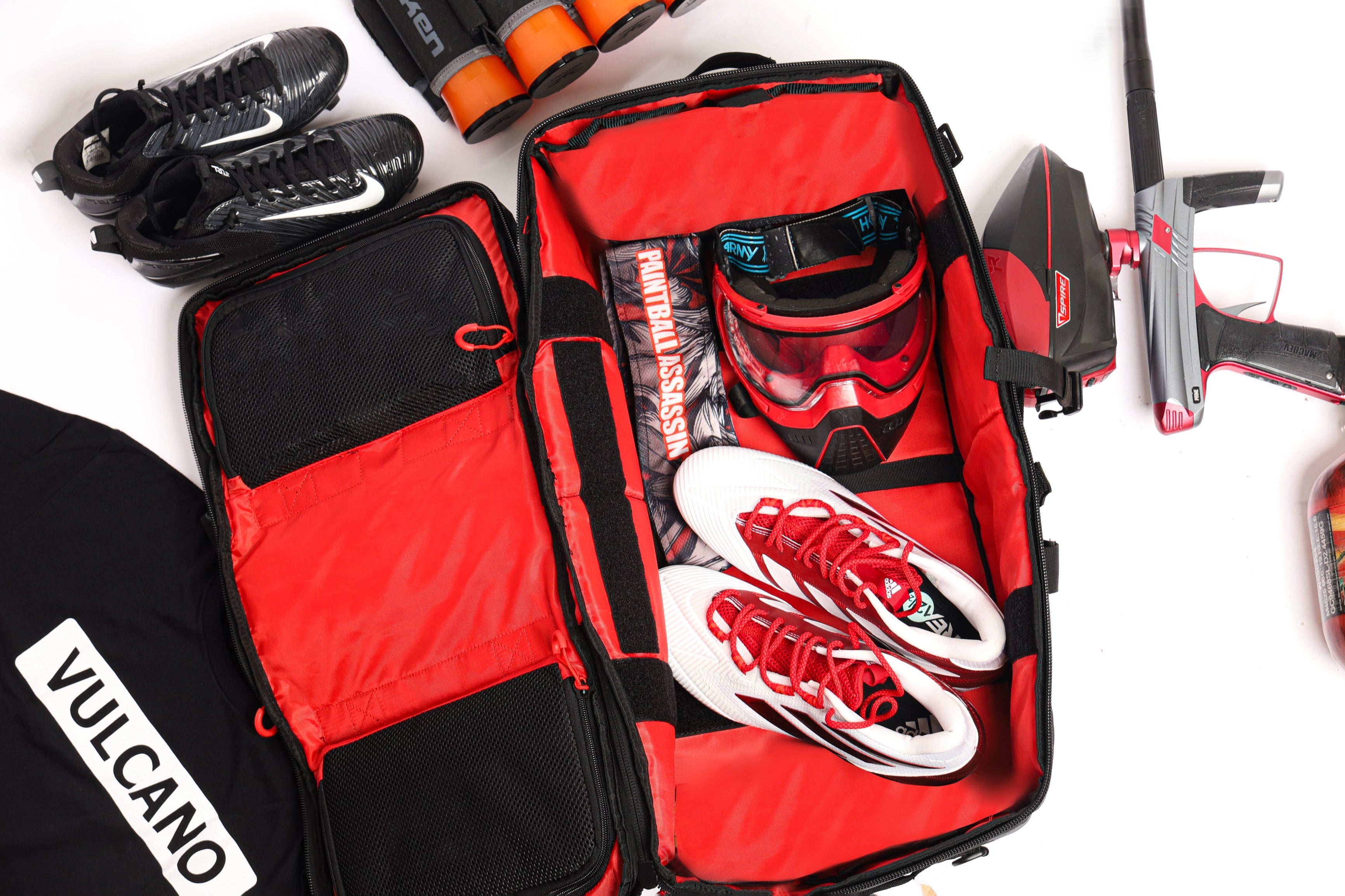 Fire 1.5 Backpack - Black Camo/Red – Vulcano Paintball